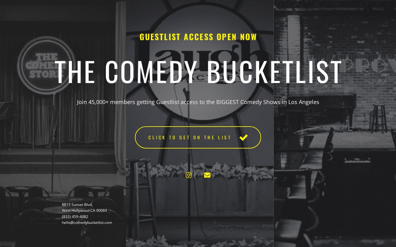 The Comedy Bucketlist
